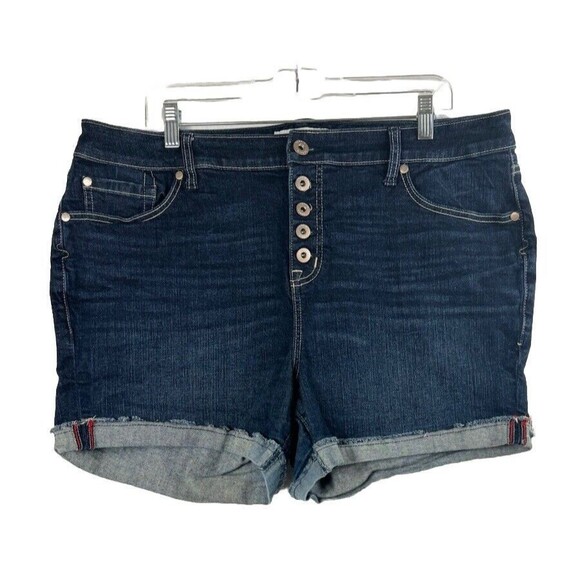 torrid | Shorts | Torrid Denim Shorts First At Fit Button Fly High Rise ...